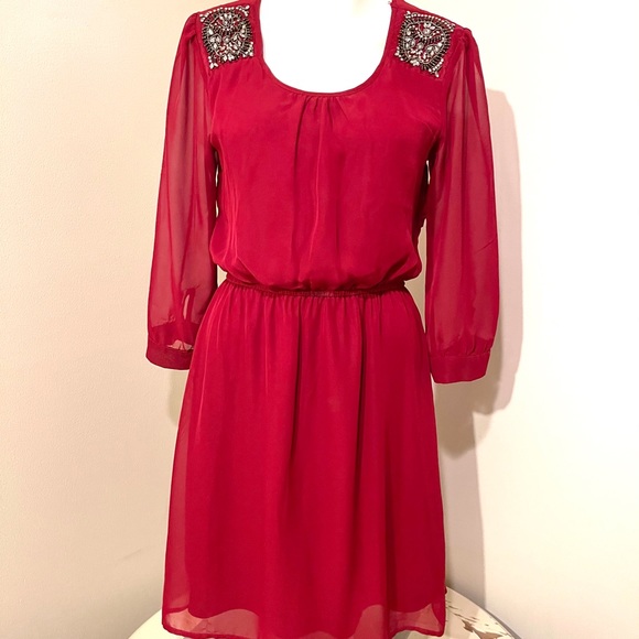 Studio Y | Dresses | Studio Y Dress W Shoulder Beadwork Open Back ...